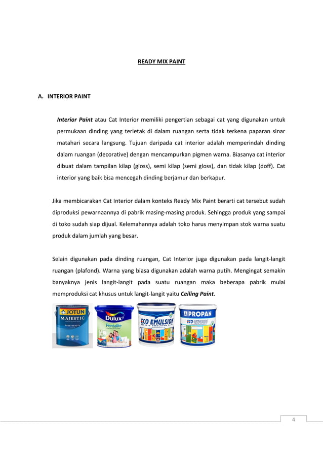 Buku pengenalan produk paint and coating | PDF