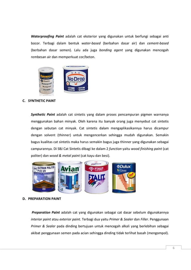 Buku pengenalan produk paint and coating | PDF