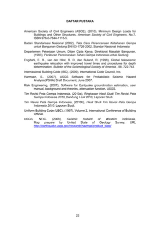 Buku penggunaan peta gempa indonesia 2010 final | PDF