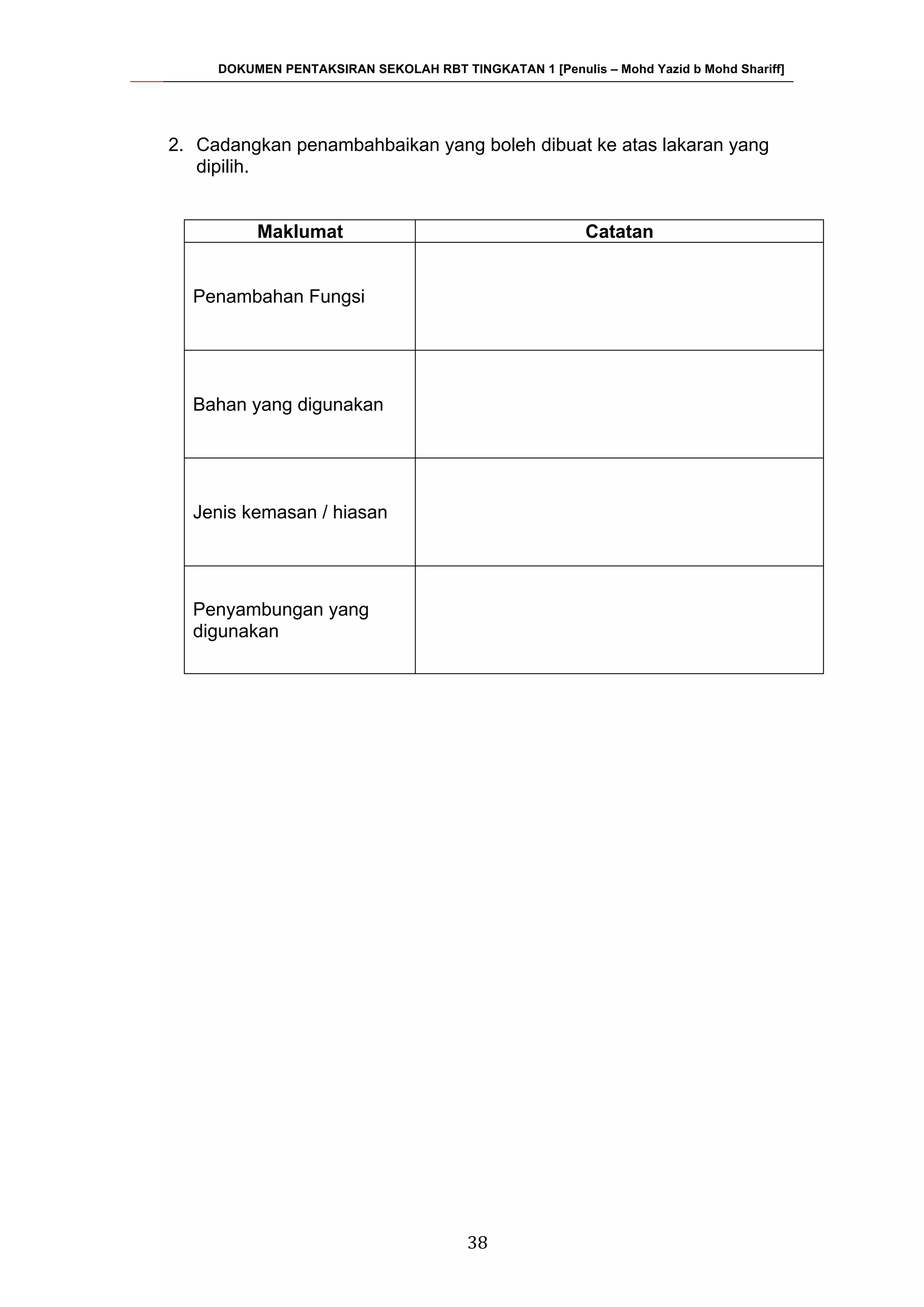 Buku pentaksiran rbt t1 | PDF