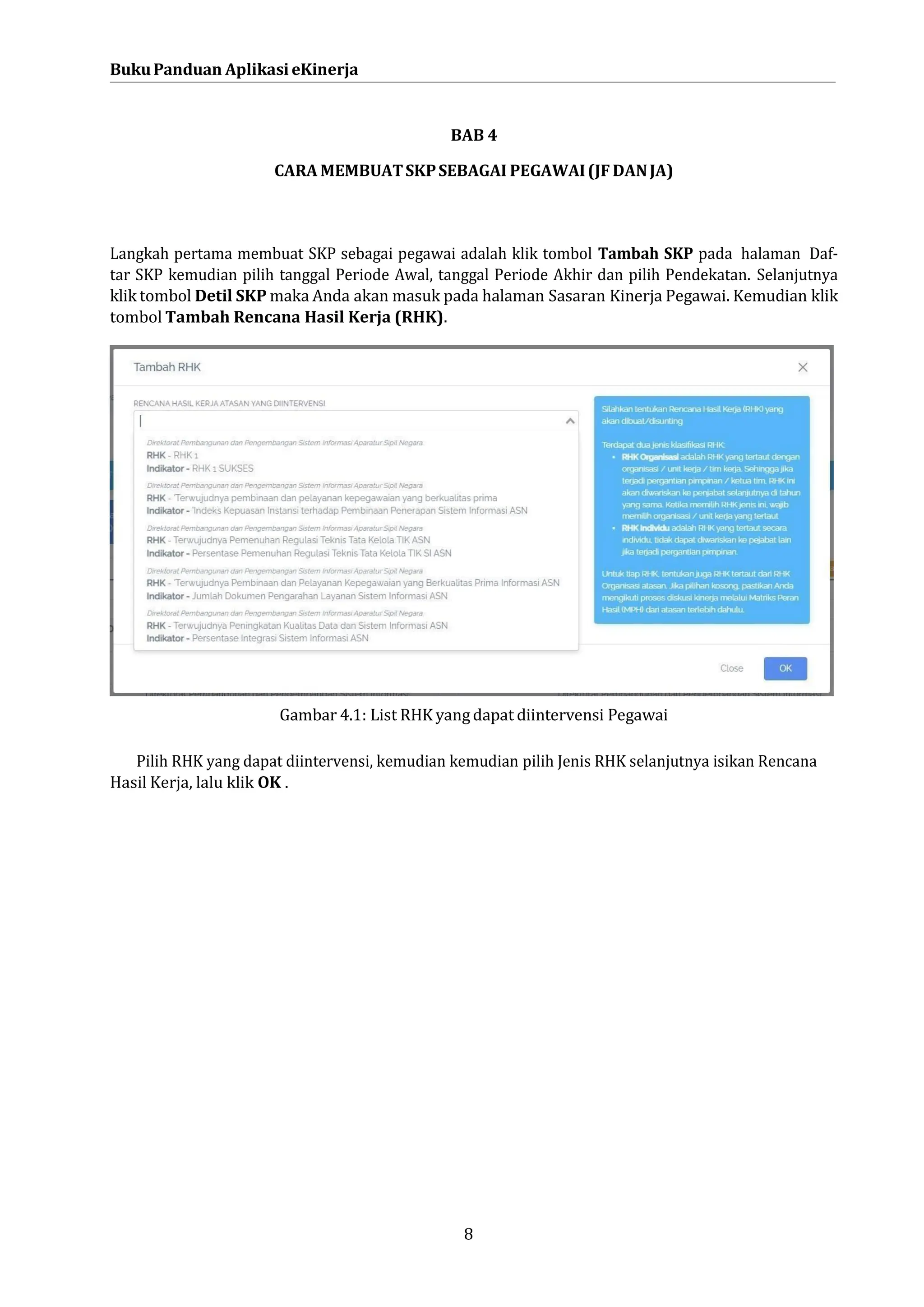 Buku Panduan Aplikasi eKinerja | PDF