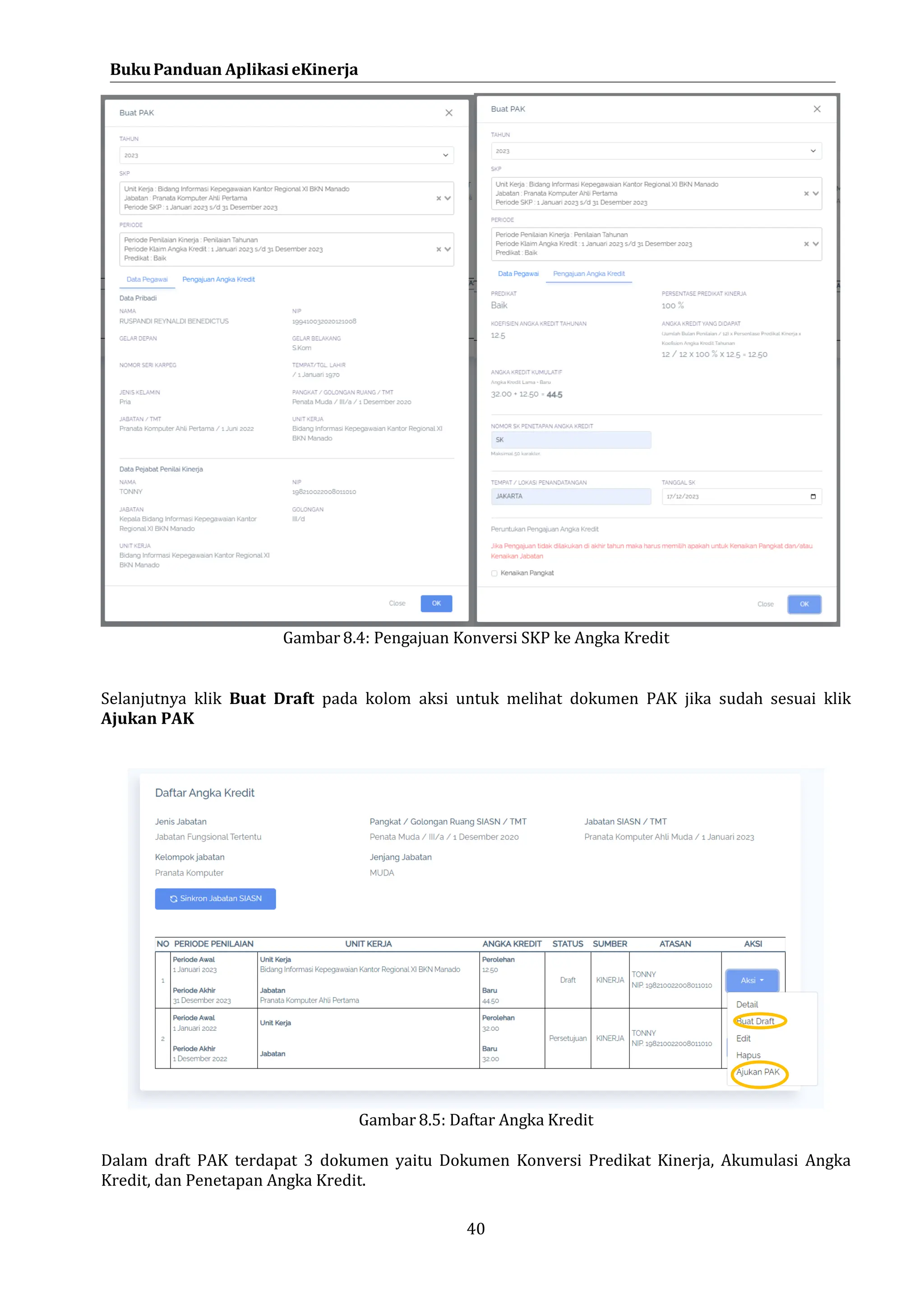 Buku Panduan Aplikasi eKinerja | PDF