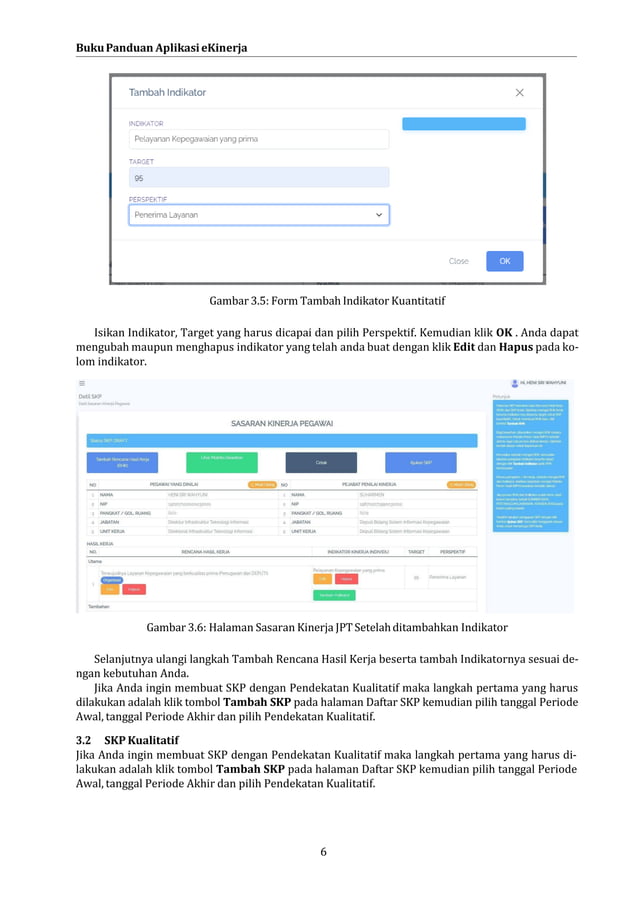 Buku Panduan Aplikasi eKinerja | PDF