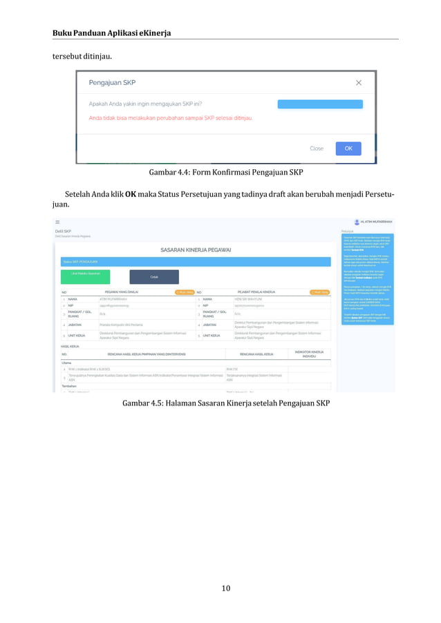 Buku Panduan Aplikasi eKinerja | PDF