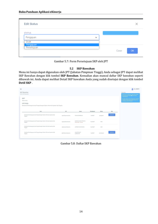 Buku Panduan Aplikasi eKinerja | PDF