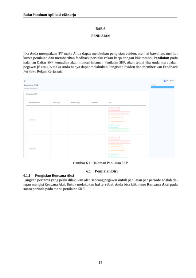 Buku Panduan Aplikasi eKinerja | PDF