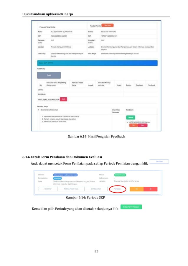 Buku Panduan Aplikasi eKinerja | PDF