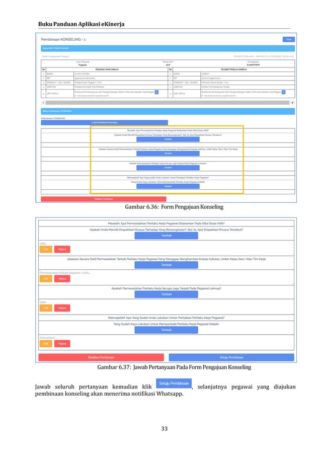 Buku Panduan Aplikasi eKinerja | PDF