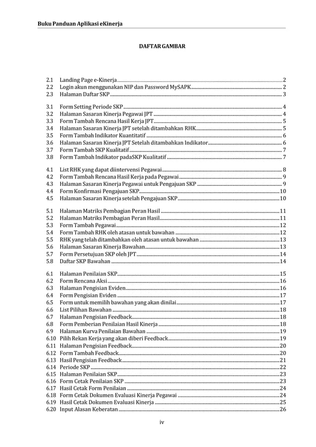 Buku Panduan Aplikasi eKinerja | PDF
