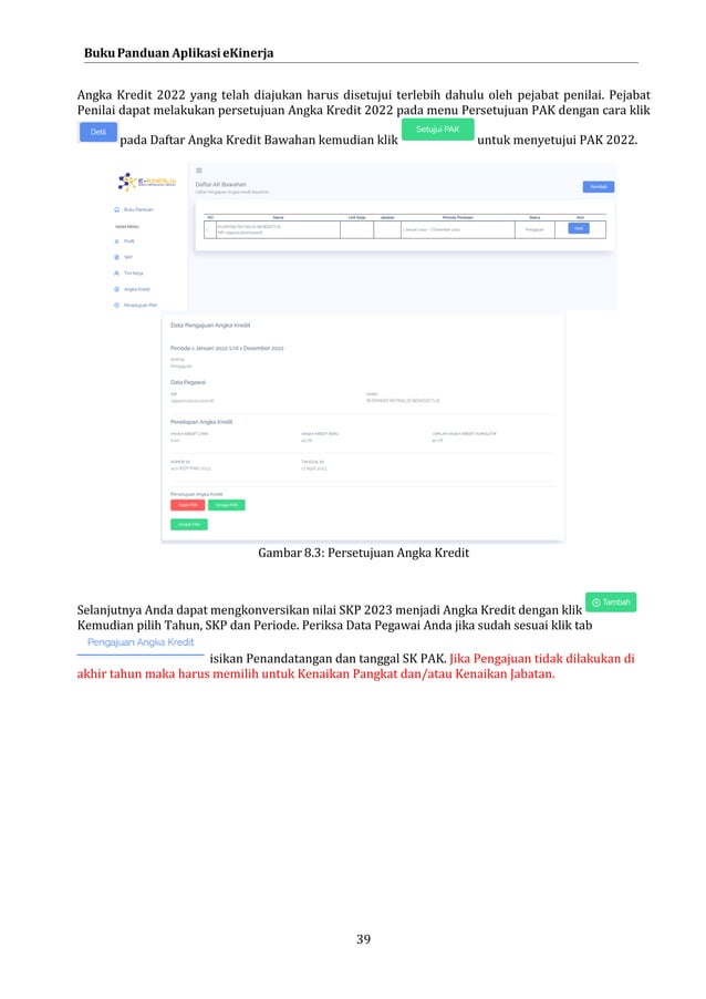 Buku Panduan Aplikasi eKinerja | PDF