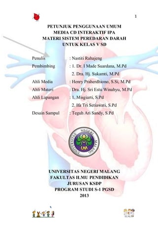 Buku petunjuk pemanfaatan media CD interaktif | PDF