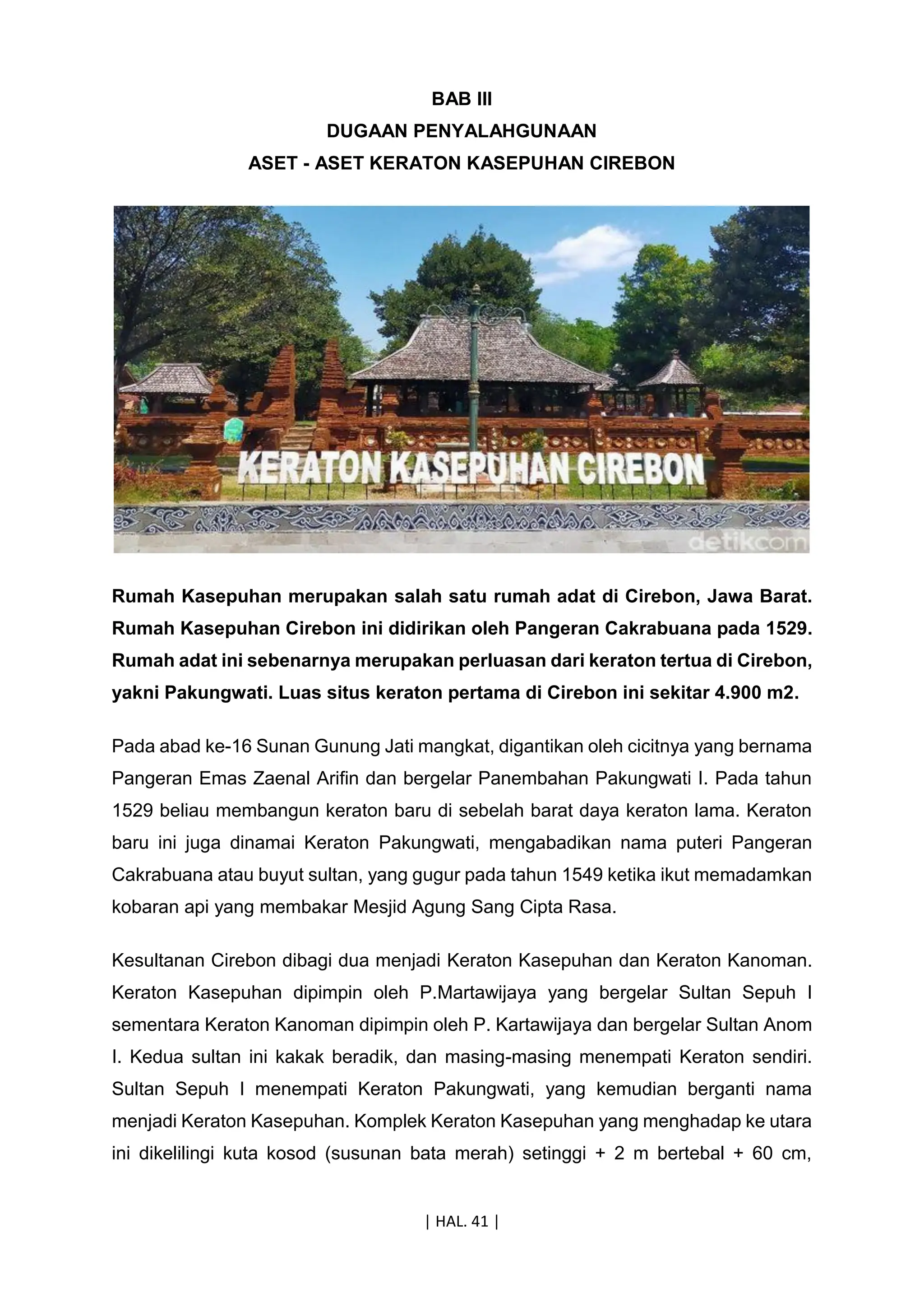 BUKU FAKTA SEJARAH :Pangeran Heru Arianataredja (keturunan Sultan Sepuh III Sultan Raja ...