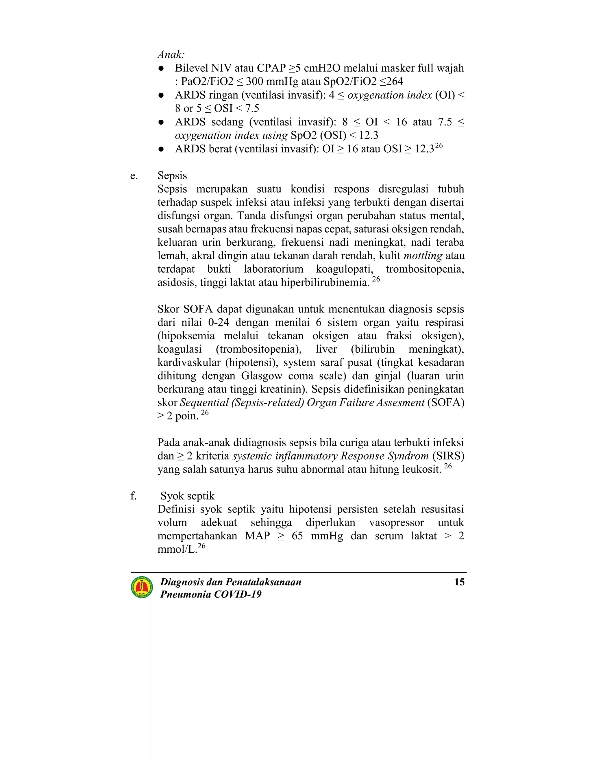 Buku pneumonia covid 19 pdpi 2020 | PDF