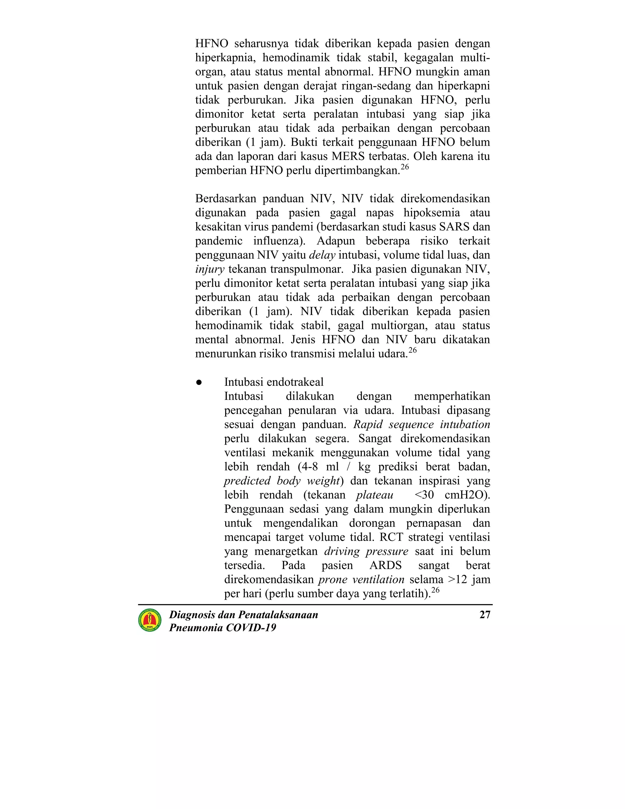 Buku pneumonia covid 19 pdpi 2020 | PDF