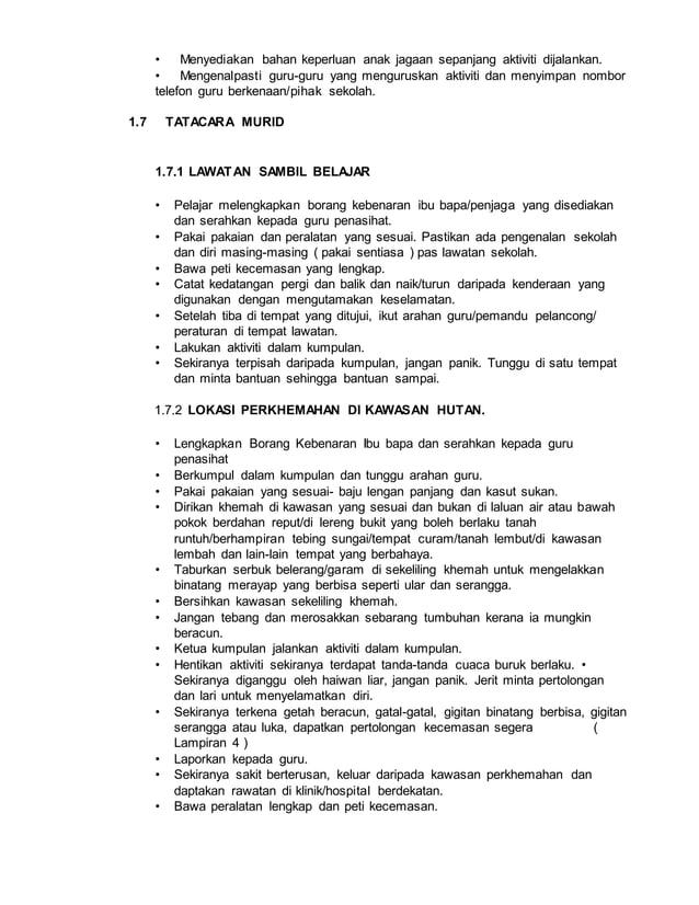 Buku polisi keselamatankokurikulum skkts | PDF