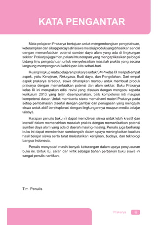 Buku prakarya kelas 9 revisi 2018 semester 1 | PDF