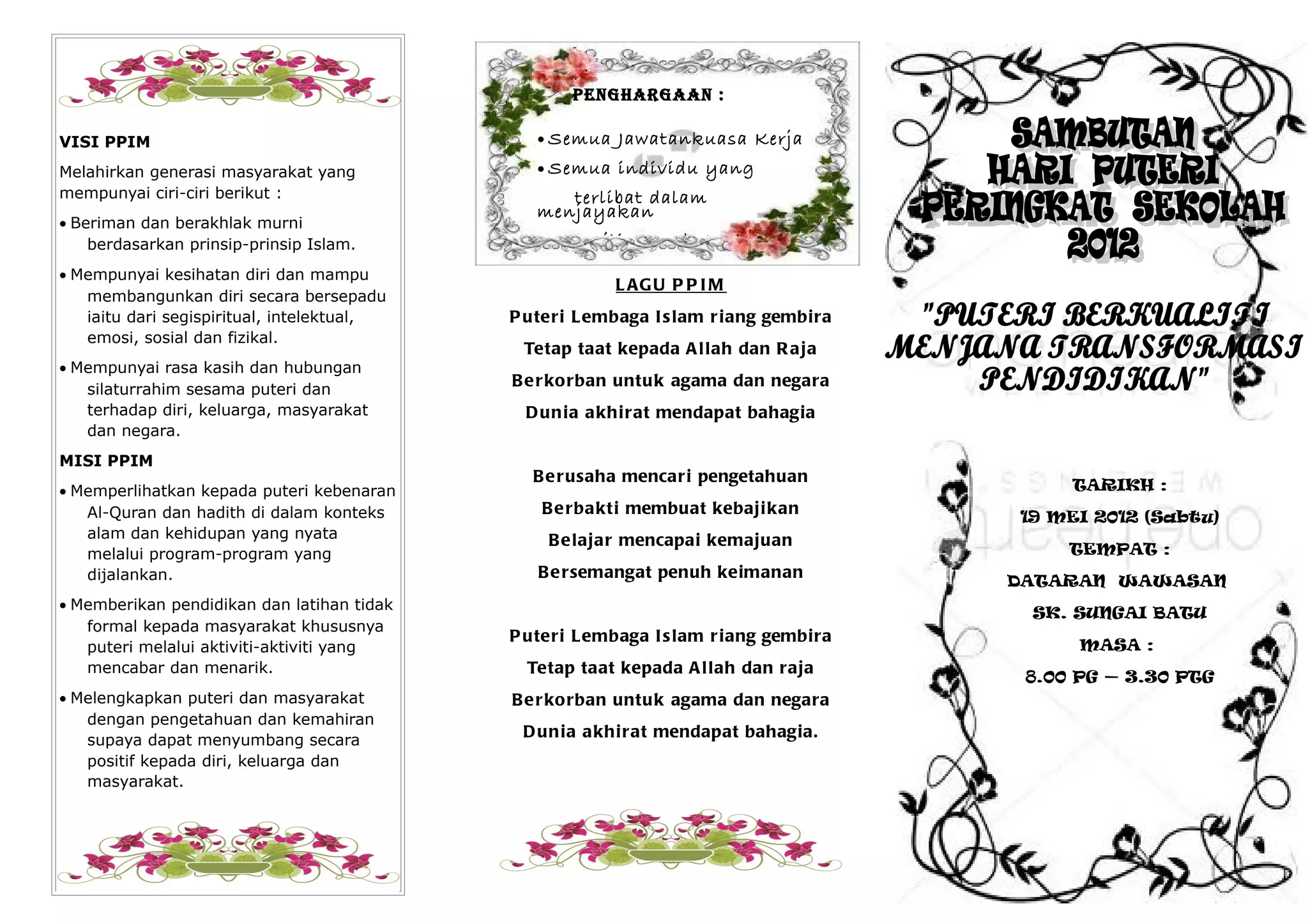 Buku program hari sukan | PPT