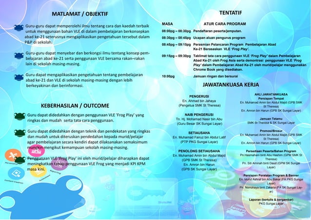 Buku Program Pelancaran PAK21 Berasaskan Frog Play Bersama FrogAsia | PDF