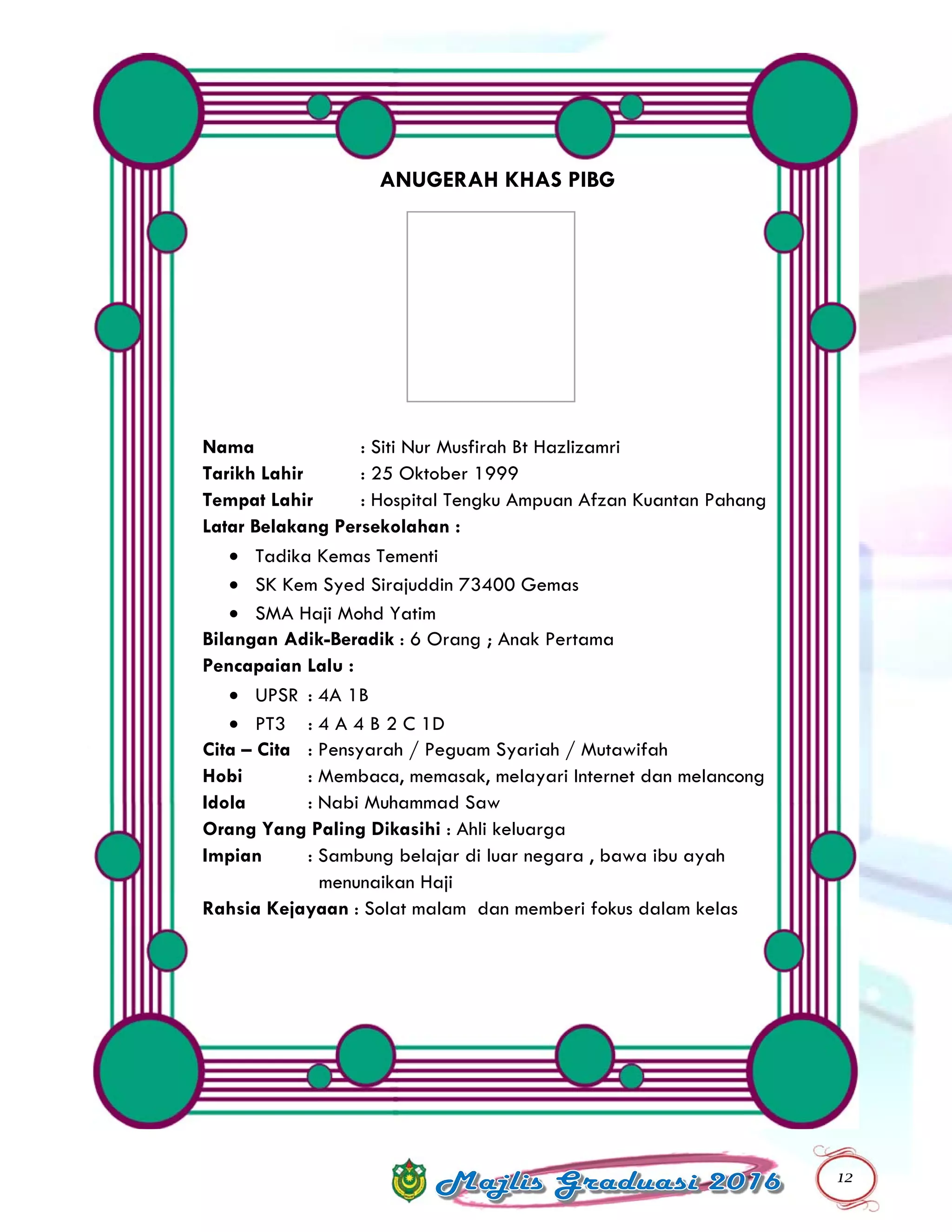 contoh Buku graduasi sekolah | PDF