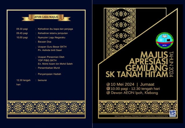 BUKU PROGRAM HAC Songket 2024 atau hari anugerah cemerlang | PPTX