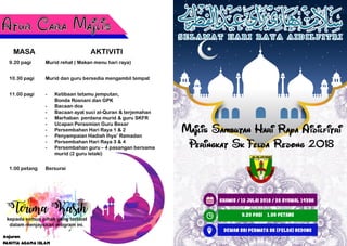 Buku program hari raya skfr | PDF