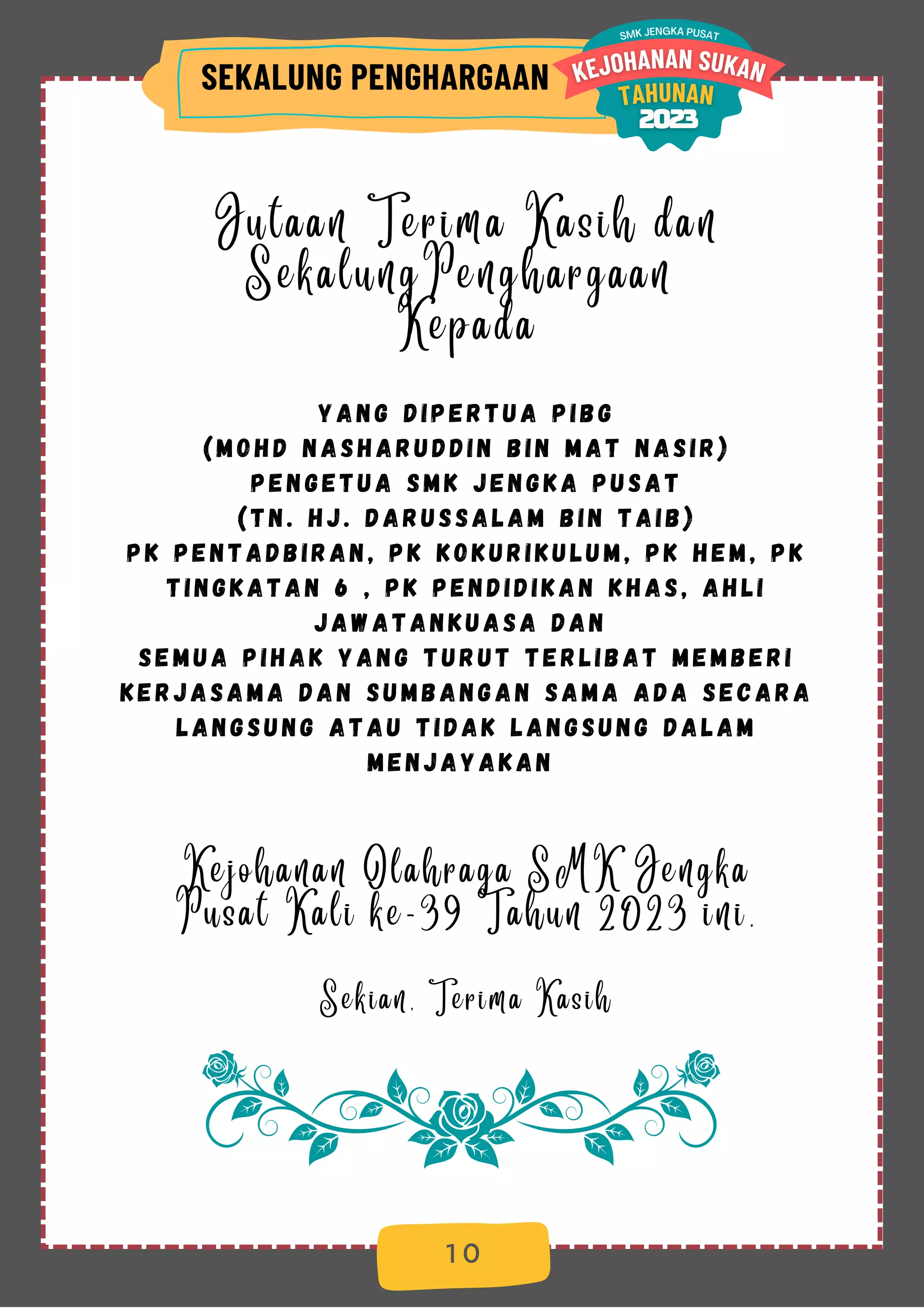 Buku Program Kejohanan Olahraga Tahunan SMKJP Kali Ke-39 2023.pdf