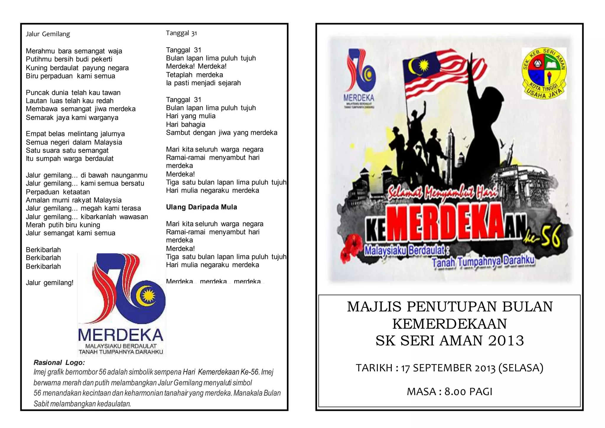 Buku program kemerdekaan | DOCX