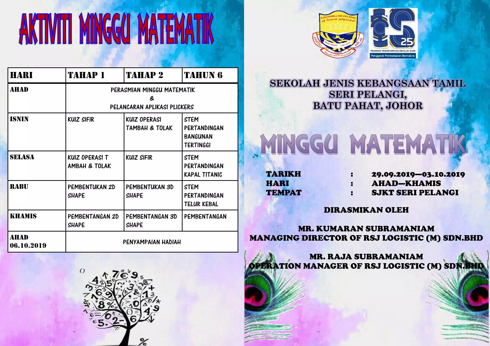 Buku program minggu matematik 2019 | PPT