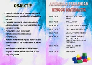 Buku program minggu matematik 2019 | PDF