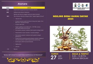BUKU PROGRAM NGILING BIDAI GAWAI dayak 2024 | PPTX