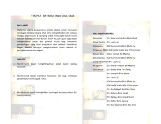 Buku program panitia muzik | PPT