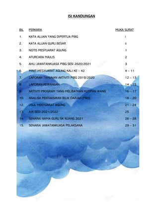 Buku program pibg 2021 latest | PDF