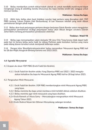 Buku Program PIBG SK Taman Universiti 1 2024 | PDF