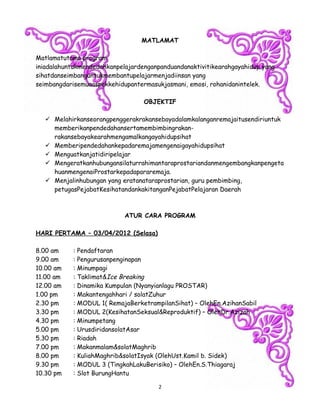Buku program prostar | DOC