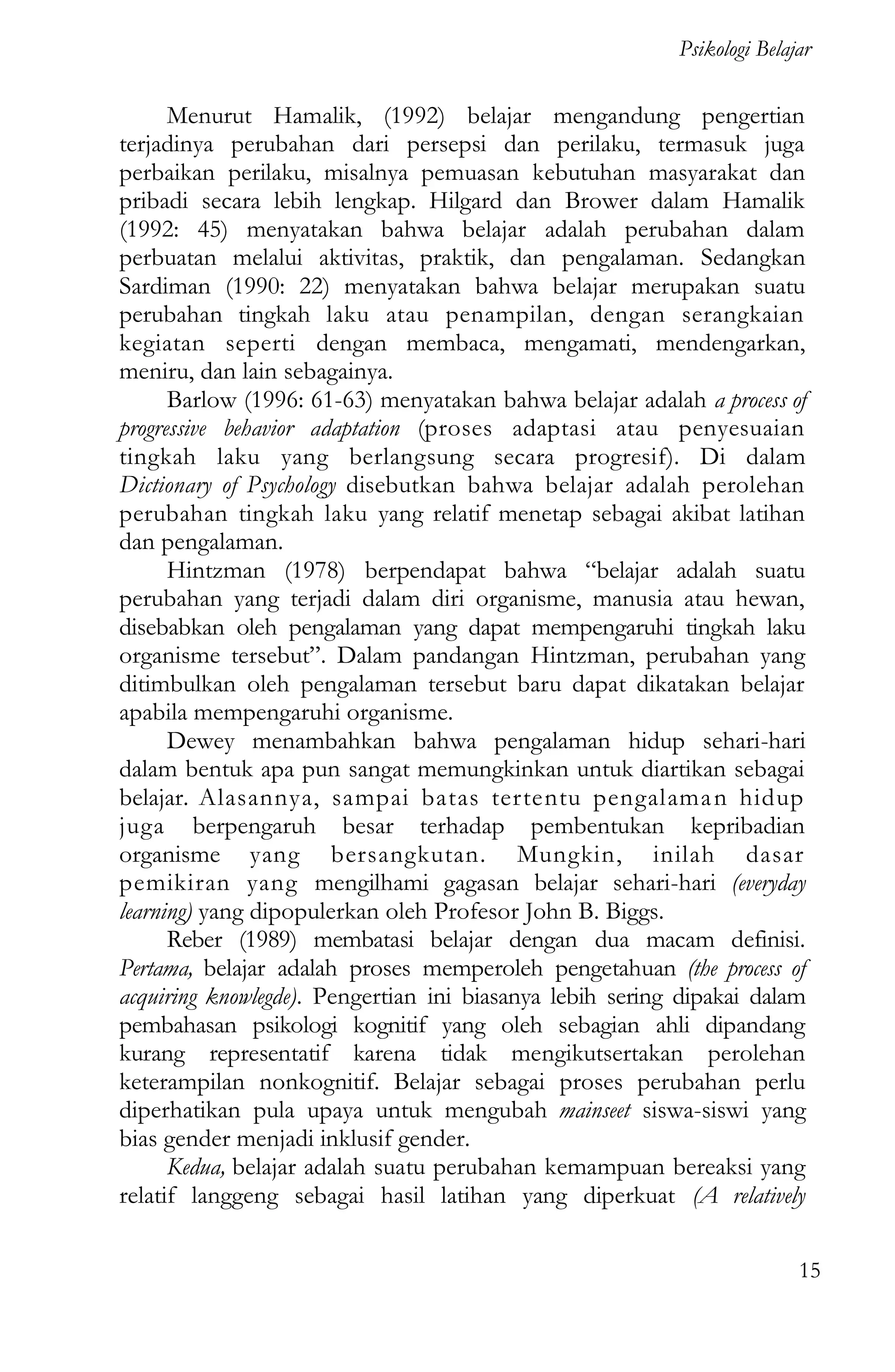 Buku Psikologi Belajar Pendidikan Pdf