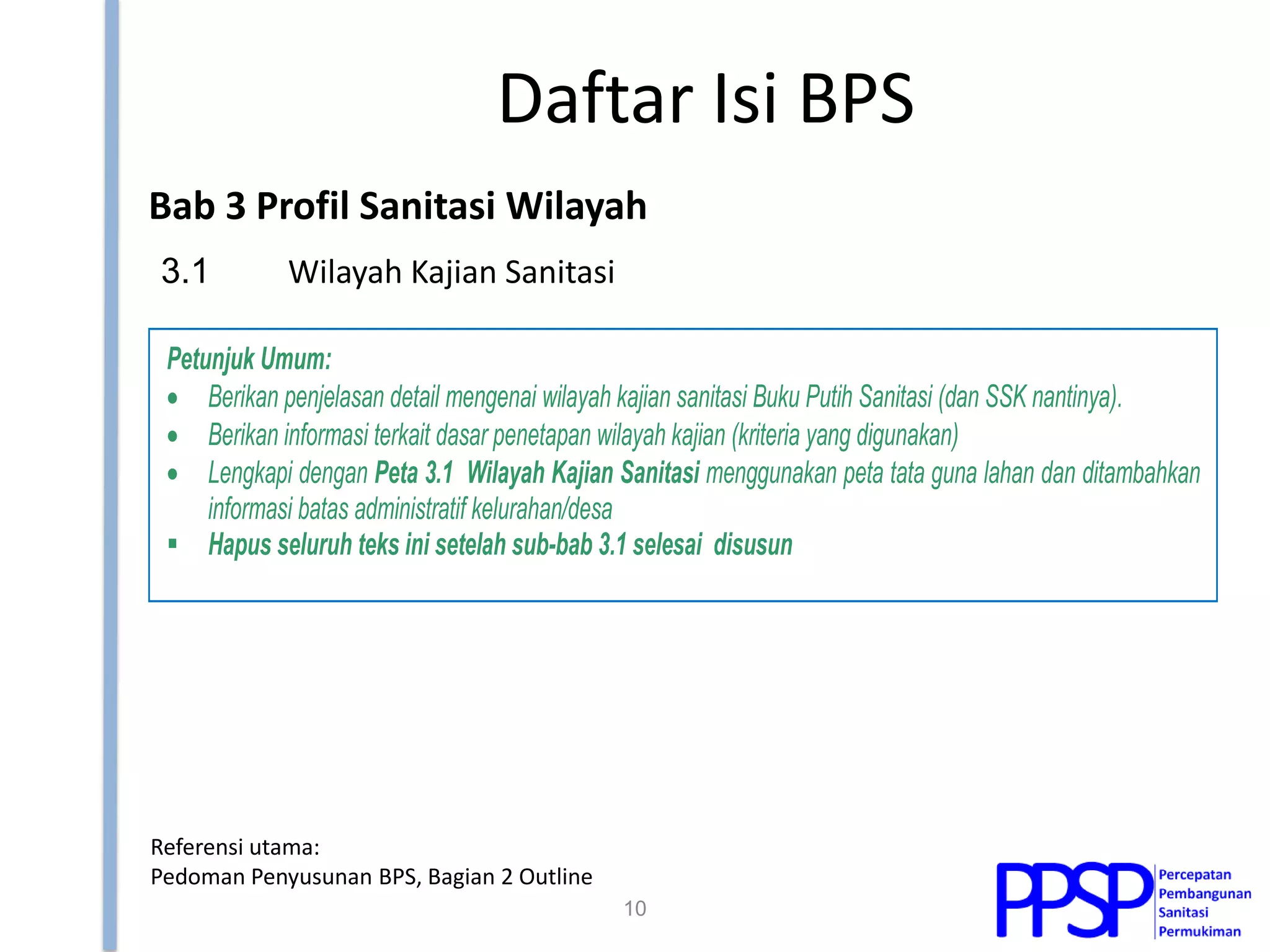 Buku Putih Sanitasi - 3-1 Wilayah Kajian | PDF