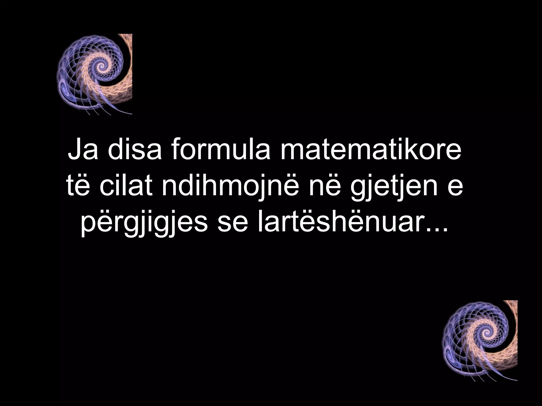 Bukurite e matematikes | PPS