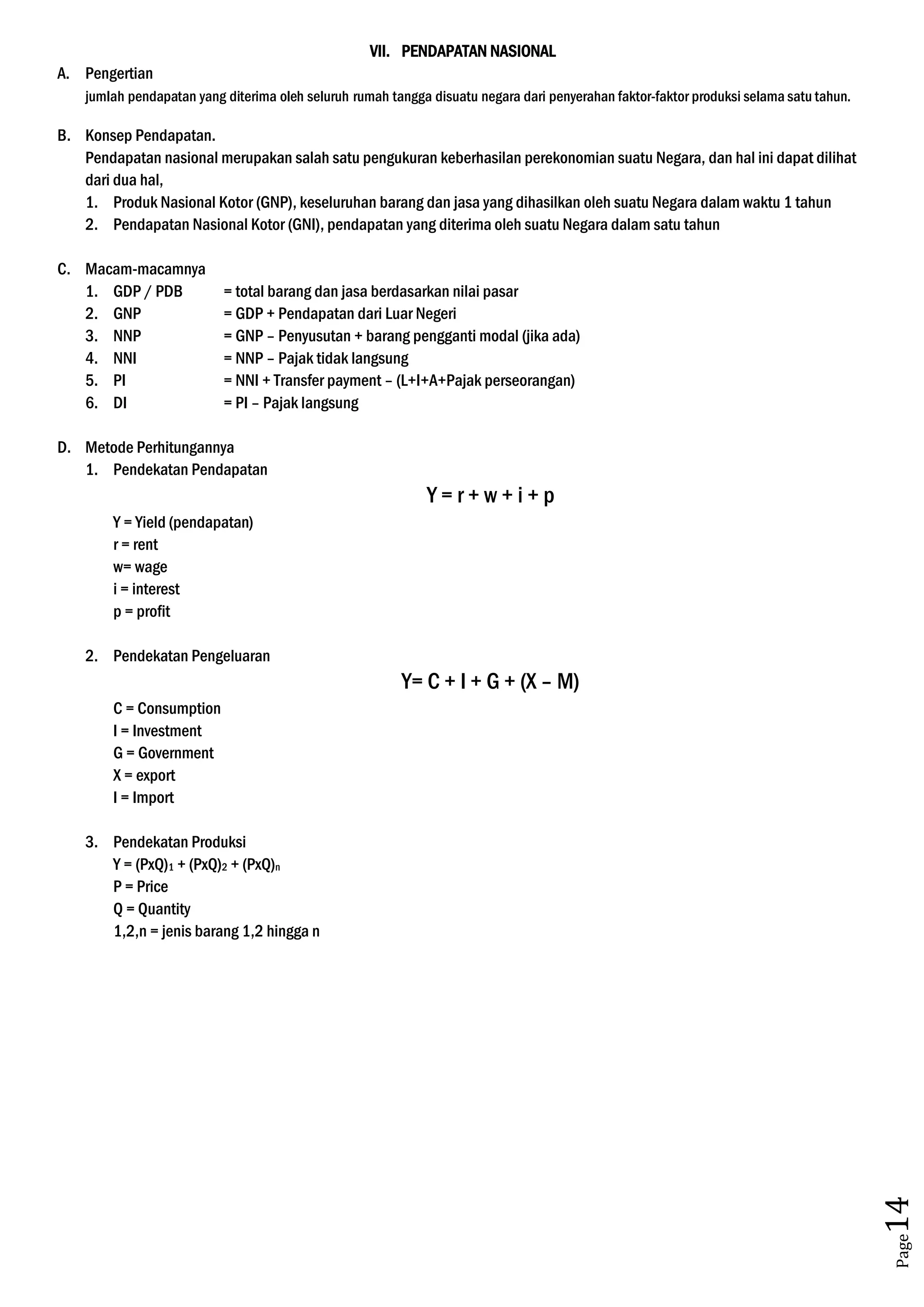 Rangkuman Materi Ekonomi kelas 10-12 | PDF