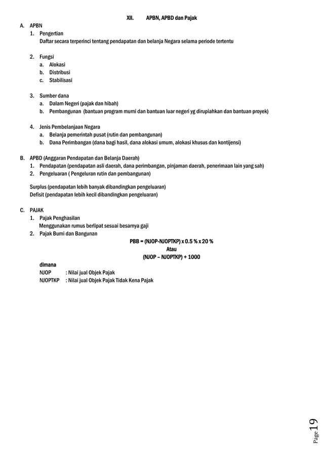 Rangkuman Materi Ekonomi kelas 10-12 | PDF