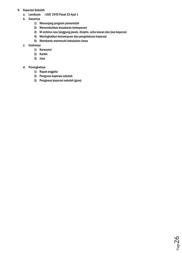 Rangkuman Materi Ekonomi kelas 10-12 | PDF