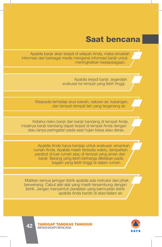 Buku saku menghadapi bencana-bnpb | PDF