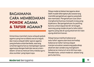 Buku saku Moderasi Beragama kemenag RIg RI | PPT