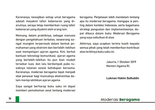 Buku saku Moderasi Beragama kemenag RIg RI | PPT Buku saku Moderasi Beragama kemenag RIg RI | PPT