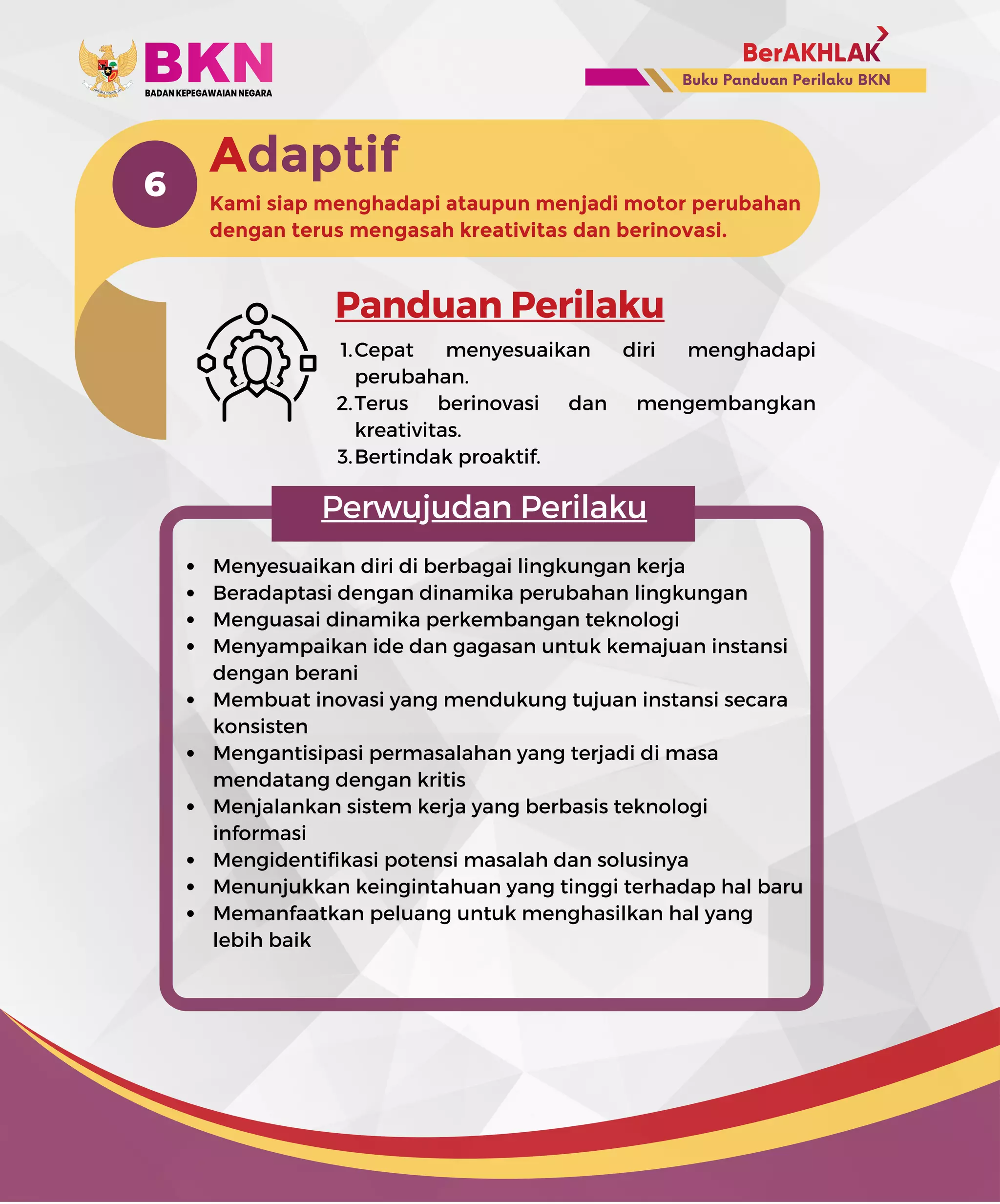 BUKU SAKU PANDUAN CORE VALUES ASN OLEH BKN DALAM RAKORNAS KEPEGAWAIAN ...
