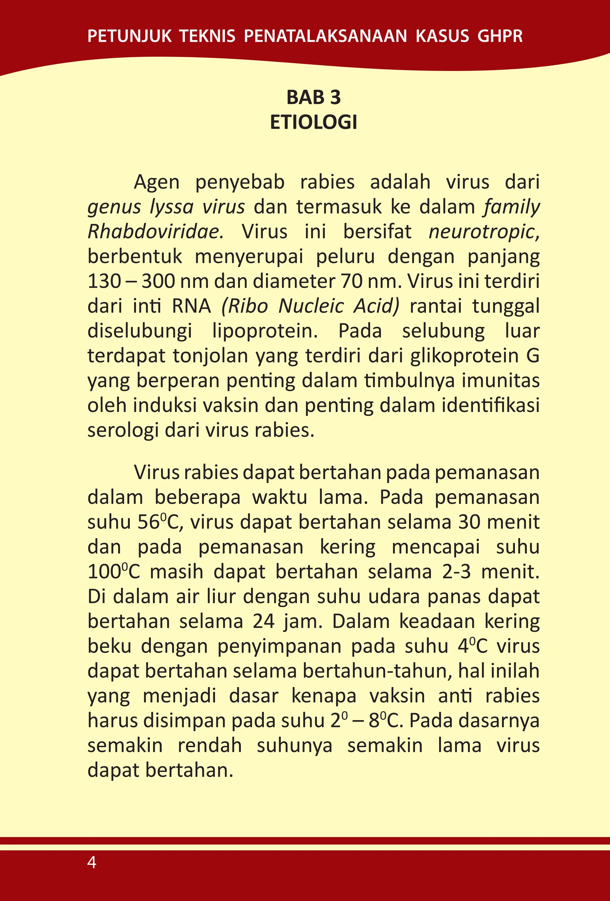 Pedoman dalam penanganan Gigitan Hewan Penular Rabies | PDF