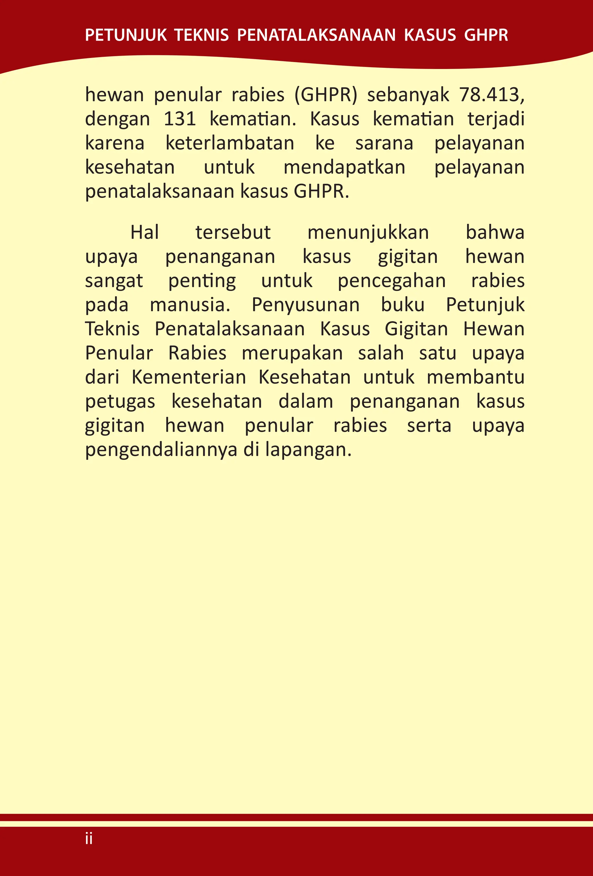 Pedoman dalam penanganan Gigitan Hewan Penular Rabies | PDF