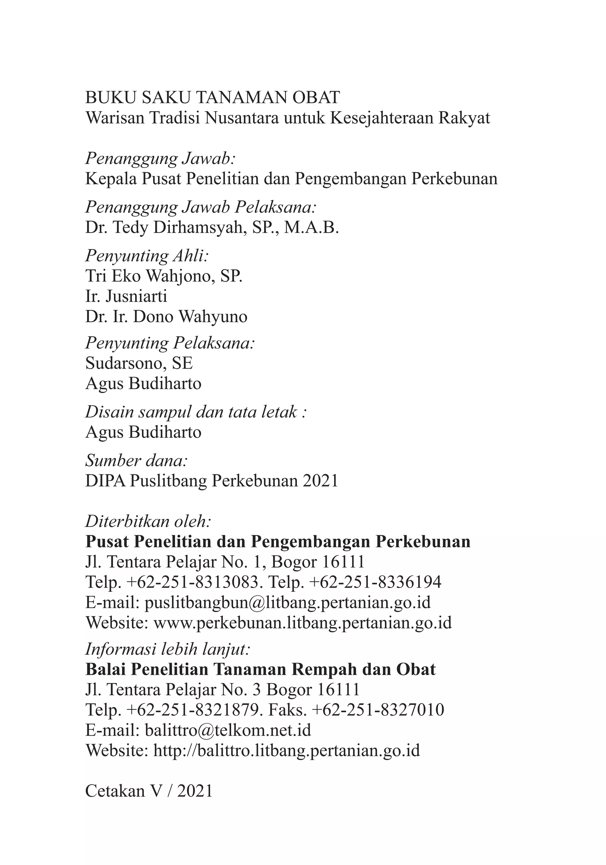 Buku saku tanaman obat (rev red) | PDF