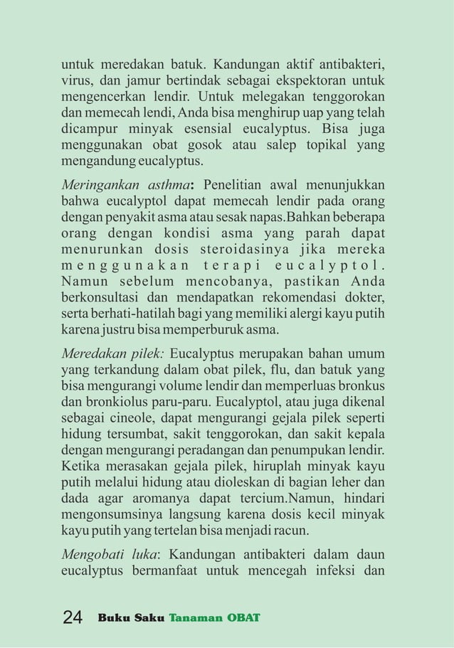 Buku saku tanaman obat (rev red) | PDF