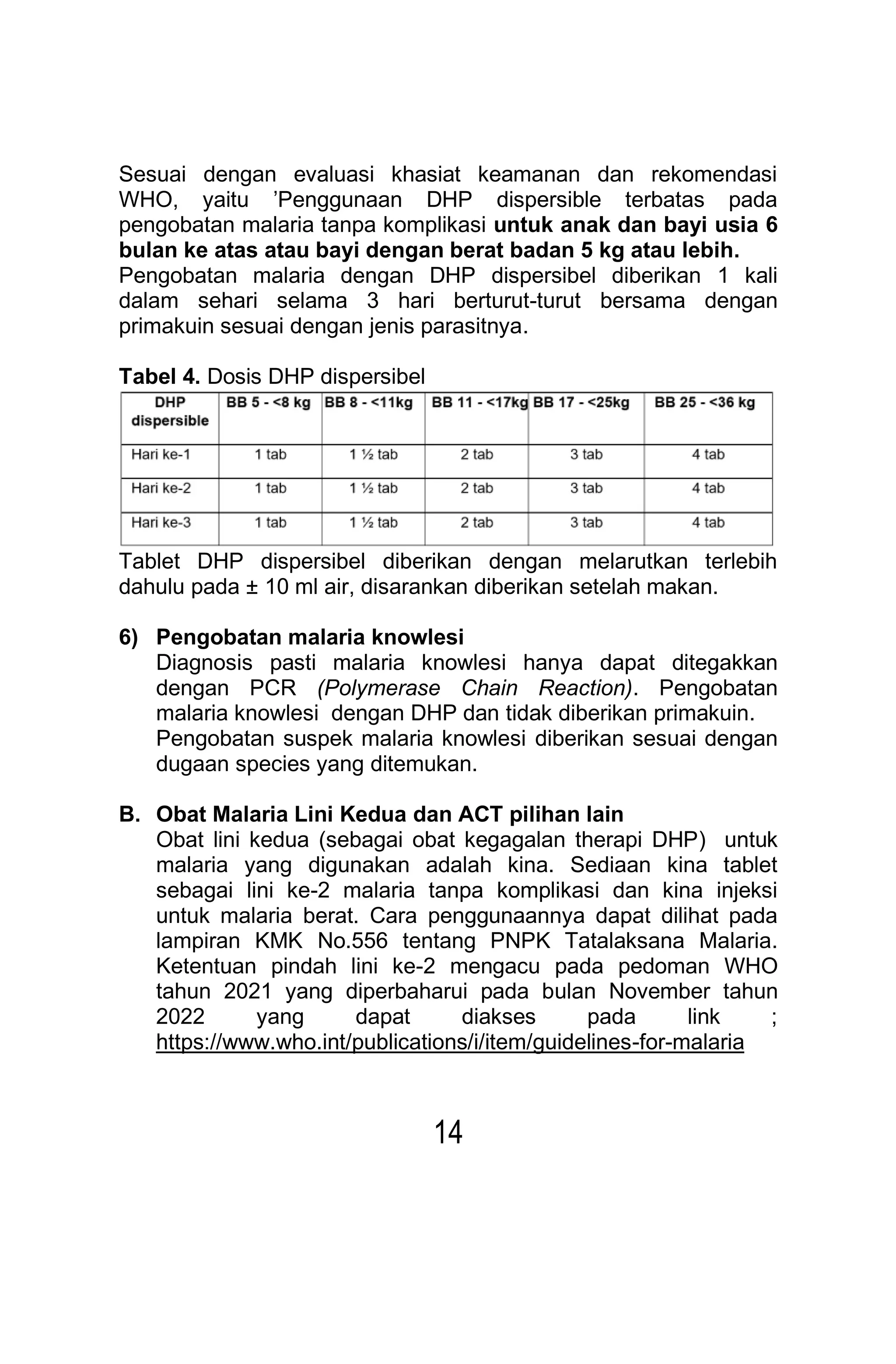Buku Saku Tata Laksana Malaria Kemenkes. | PDF