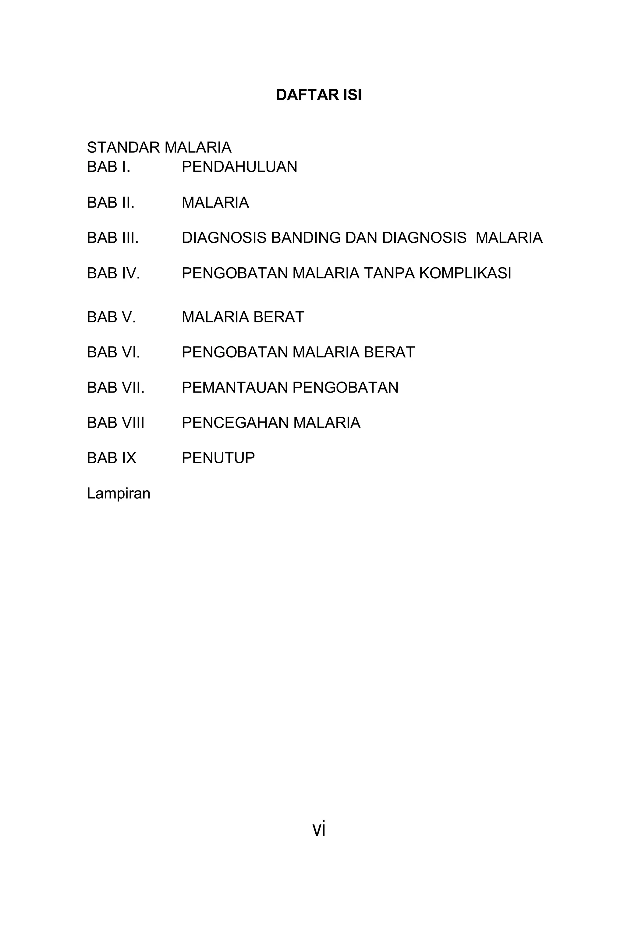 Buku Saku Tata Laksana Malaria Kemenkes. | PDF